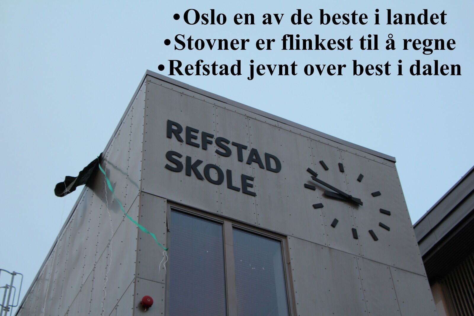 Refstad skole er best i dalen