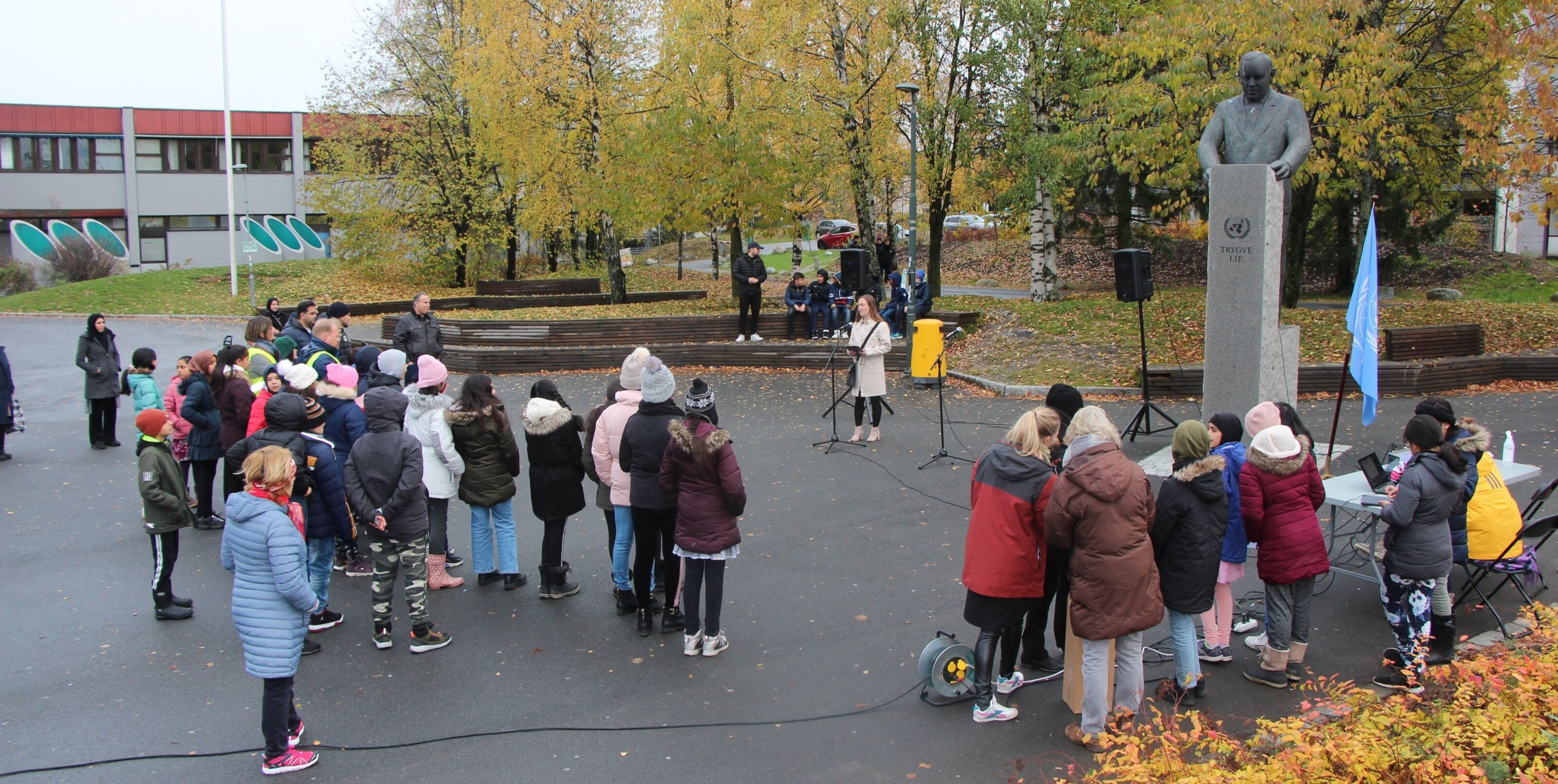 En høyaktuell markering av FN-dagen på Trygve Lies plass