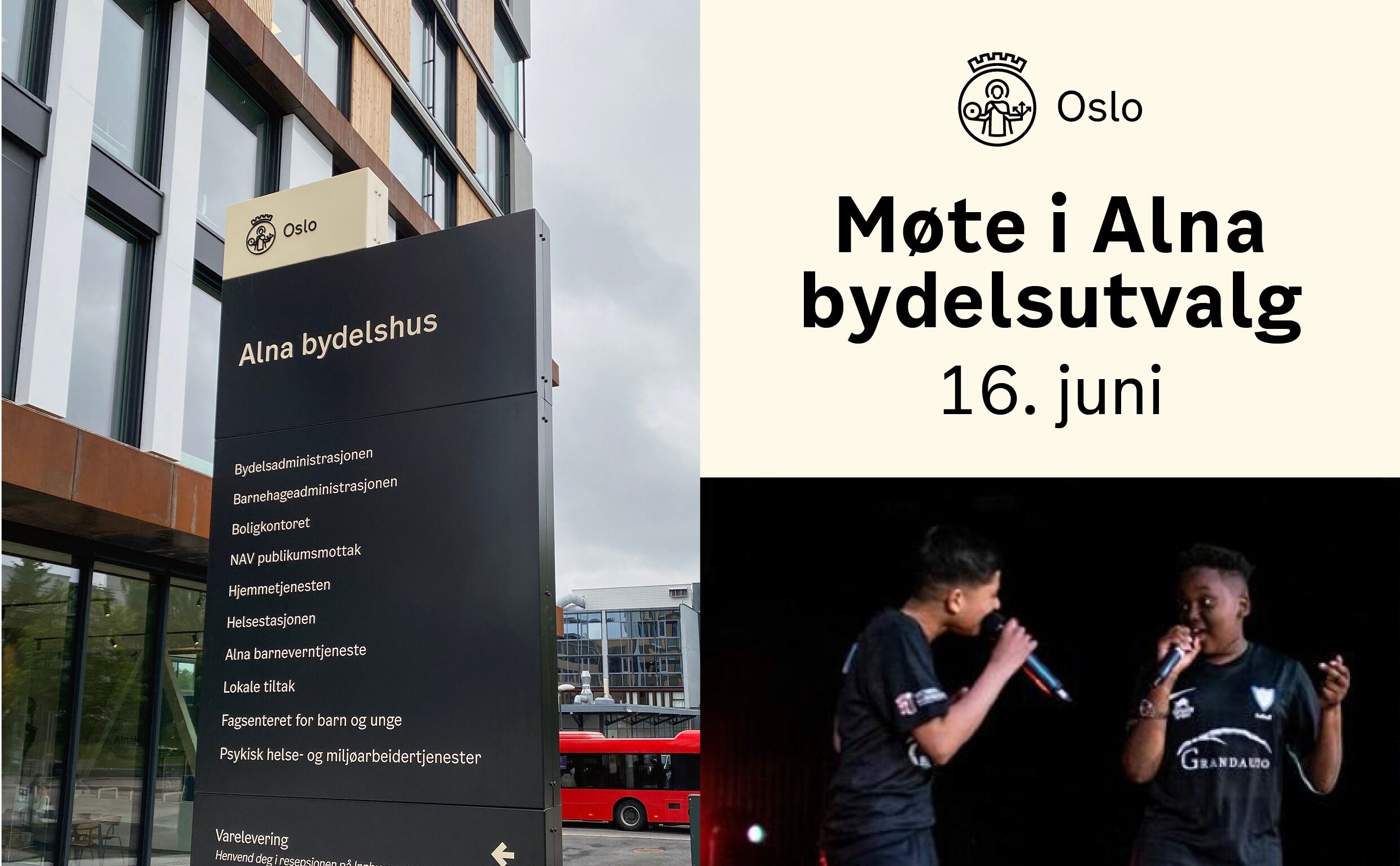 Informasjon fra Bydel Alna i juni
