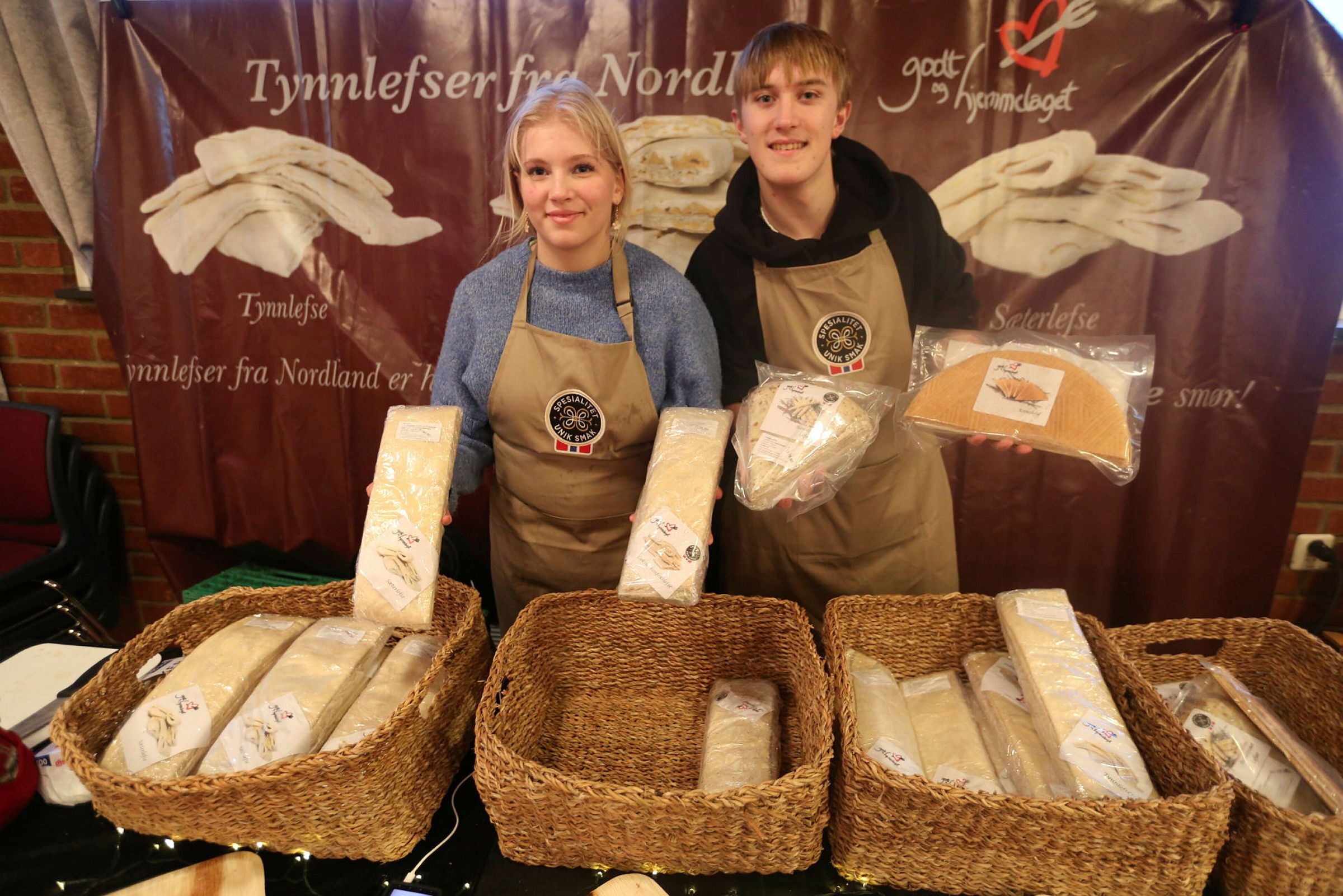 Julemesse med en vri: Lefser fra Holmestrand falt i smak på Grorud