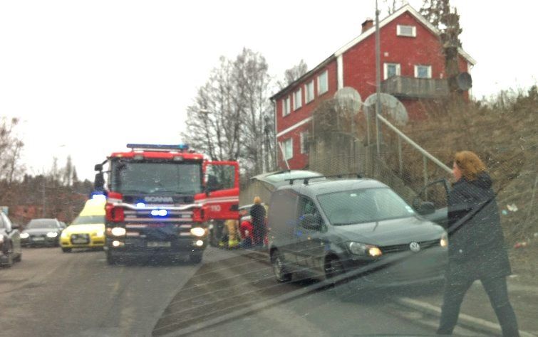 Frontkollisjon på Grorud