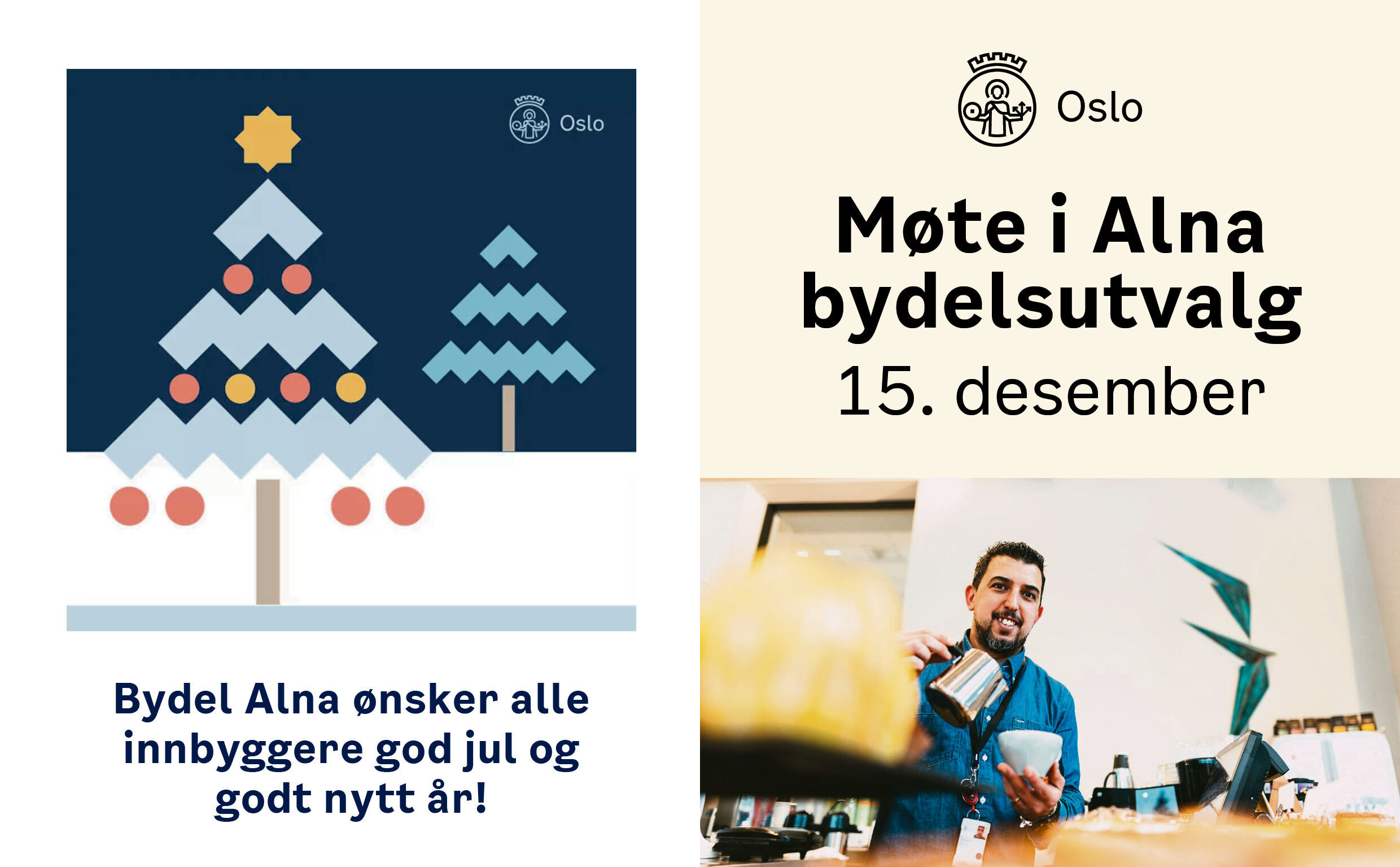 Informasjon fra Bydel Alna desember 2022