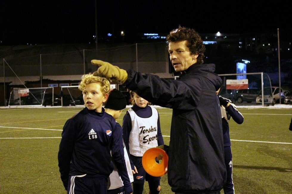 Celebert besøk på Hasle/Løren-trening