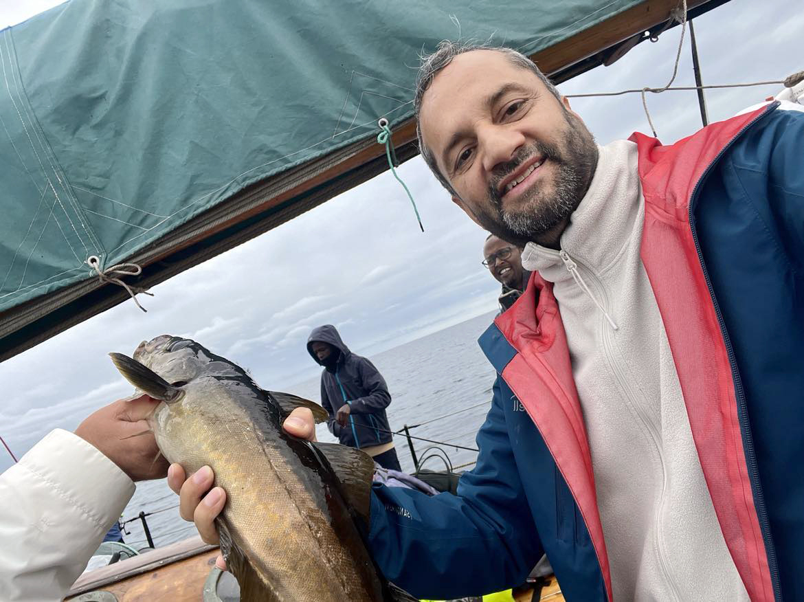 Utfordret ekstremværet «Hans», nådde målet og fikk småhvithai på kroken