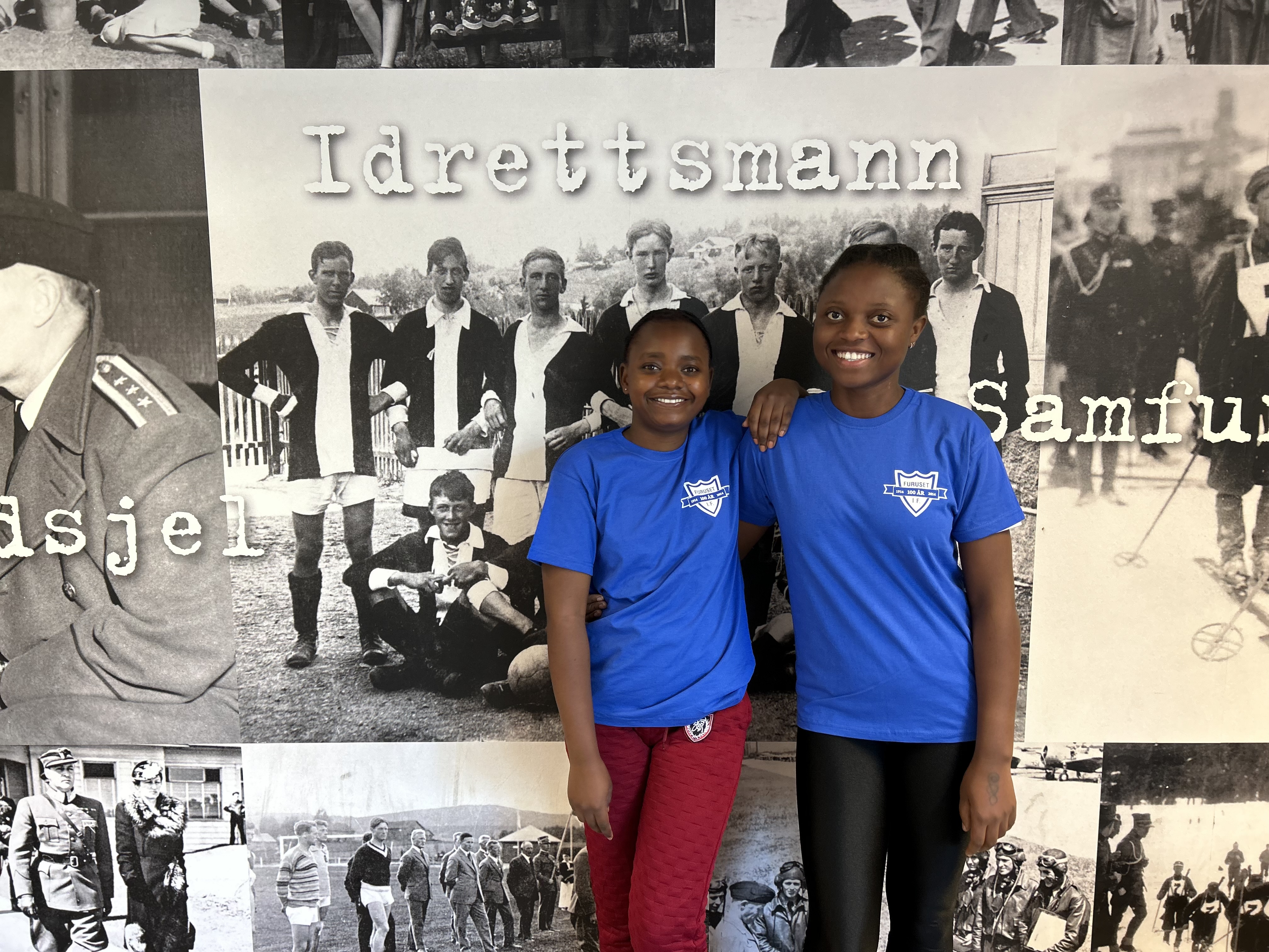 Alice og Rosemary fra Zambia er på utveksling hos Furuset IF og skal ...