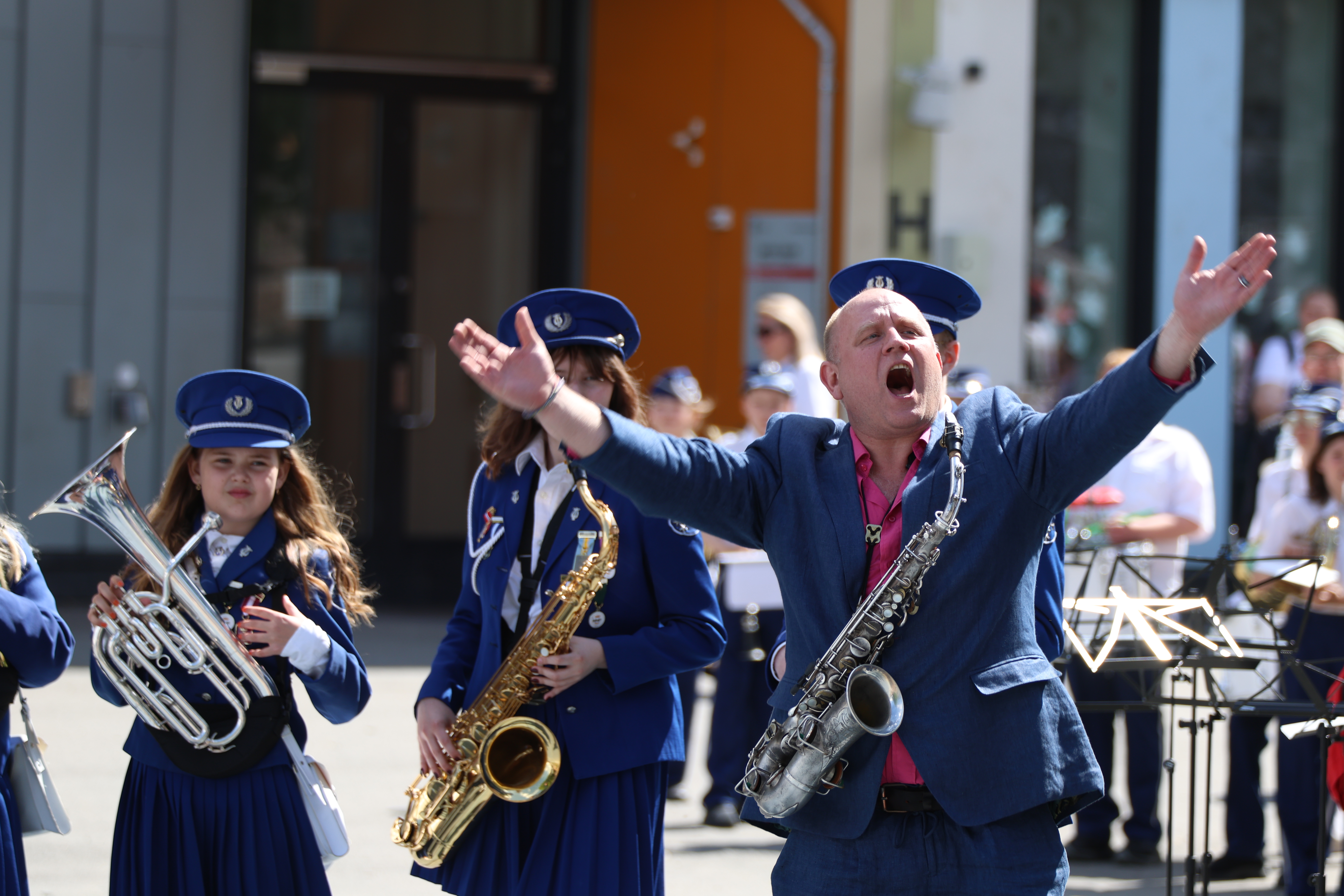 750 musikanter samlet seg for å feire Løren og Refstad skoles musikkorps